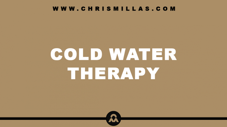 Cold Water Therapy - All You Need To Know - CHRISMILLAS.COM